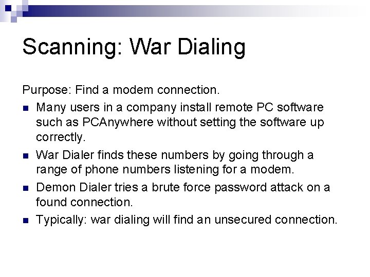 COEN 250 Security Threats Network Based Exploits Phases
