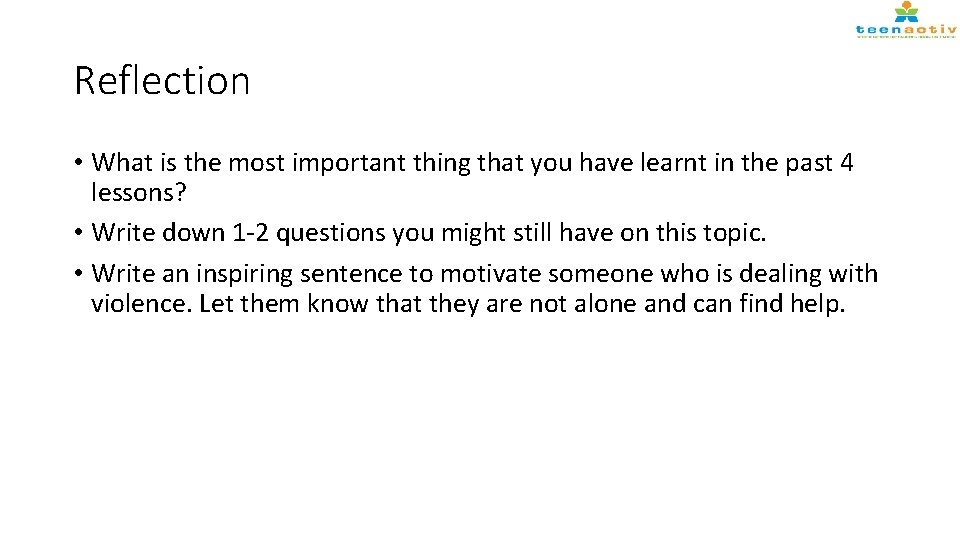 HEALTH AND SAFETY ISSUES RELATED TO VIOLENCE What