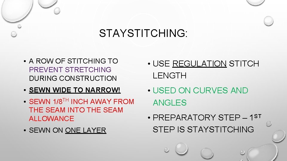 STITCH LENGTHS BY MISS PAYNE STITCH LENGTH TYPES