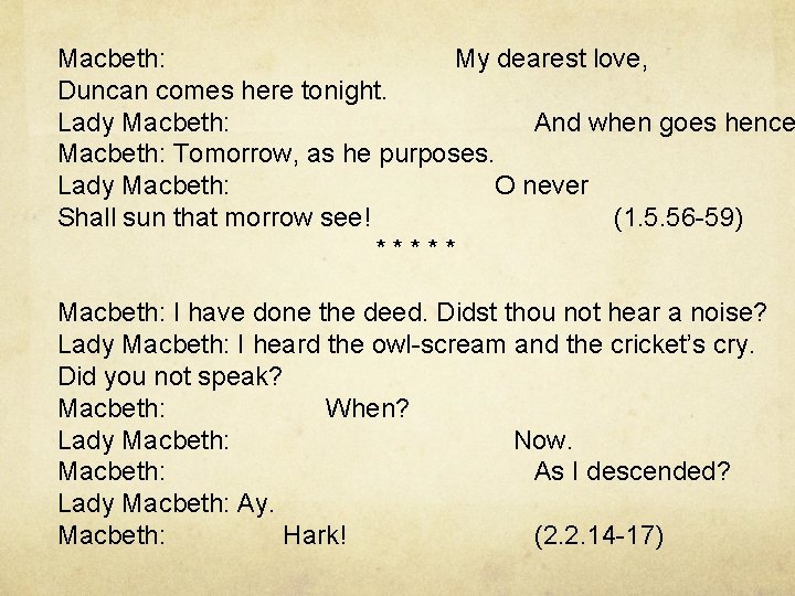 Macbeth Time Language Equivocation and the juggling of