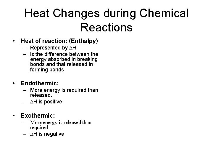 Chapter 7 Chemical Reactions Energy Rates and Equilibrium