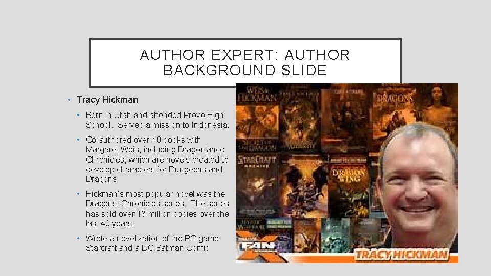 LITERATURE CIRCLE FINAL PROJECT PRESENTATION EXAMPLE Book Dragons
