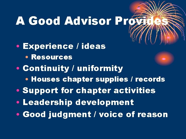Advisers The Good the Bad and the Ugly