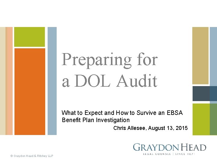 Preparing for a DOL Audit What to Expect