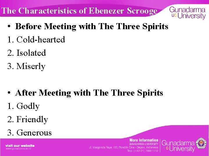 A Character Analysis on Ebenezer Scrooge in the
