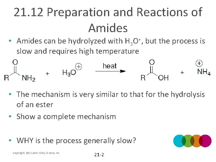 21 12 Preparation and Reactions of Amides Nylon