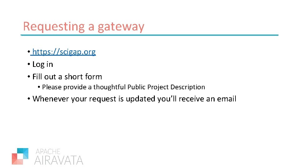 Build your own Gateway Learn how to request