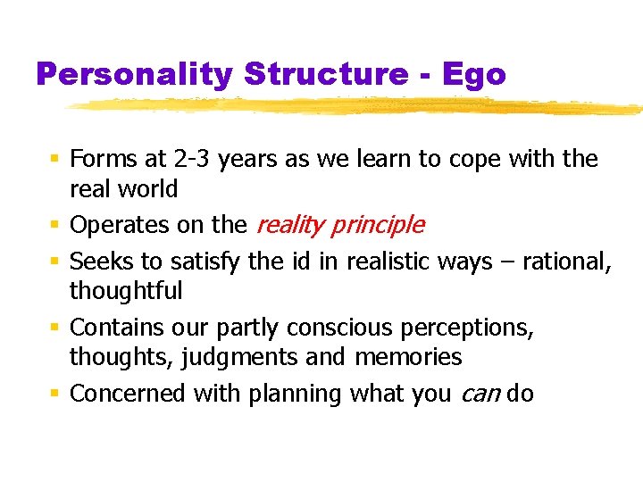 Myers PSYCHOLOGY Chapter 15 Personality What is Personality