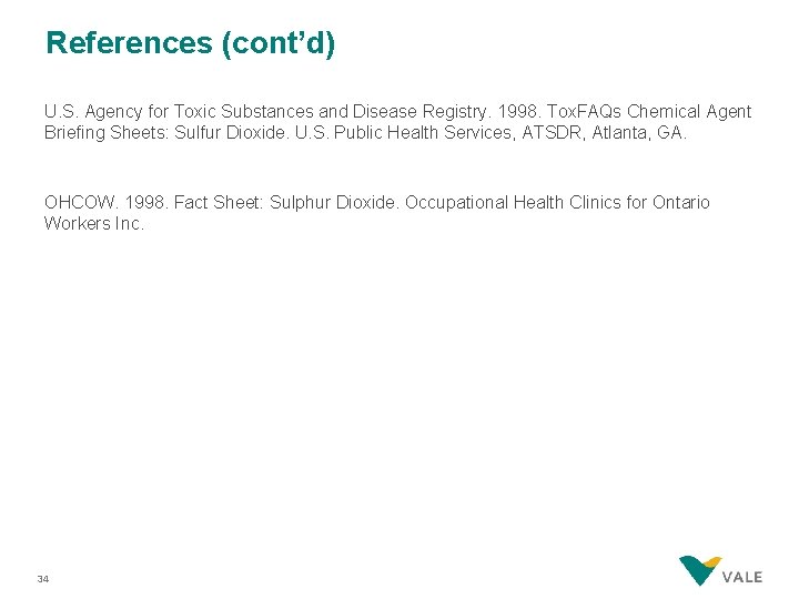 Health Hazards of Sulphur Dioxide SO 2 Outline