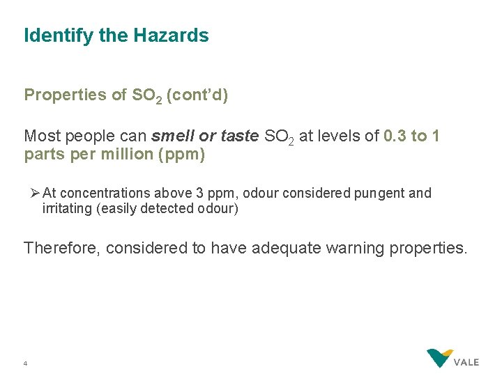 Health Hazards of Sulphur Dioxide SO 2 Outline