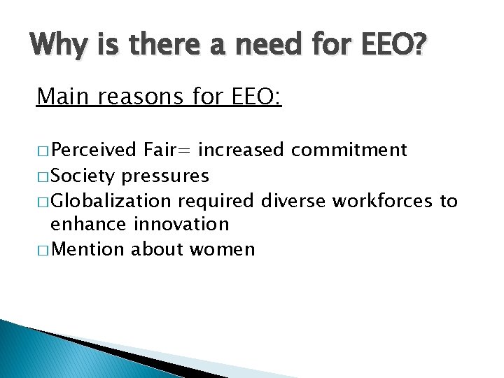 Equal Employment Opportunity EEO South Africa Australia Wesley