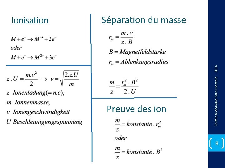 Spectromtrie de masse fragmentation ABC 2 etransposition AB