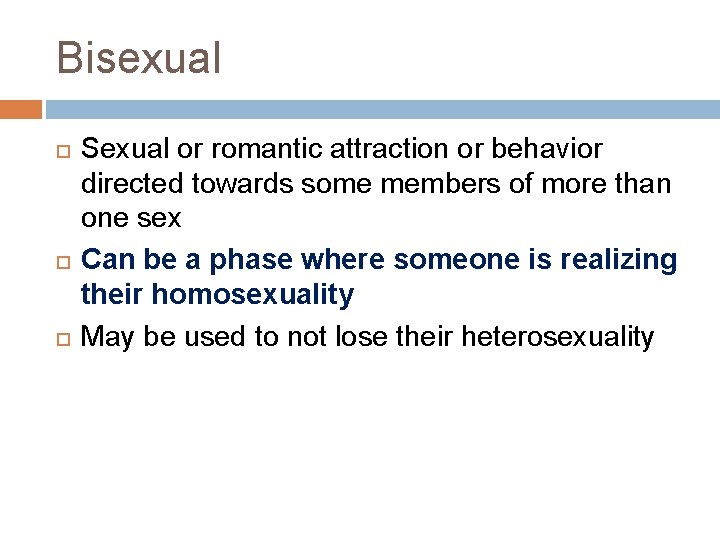 SEXUAL DIVERSITY Lesson 6 October 1 st 2010