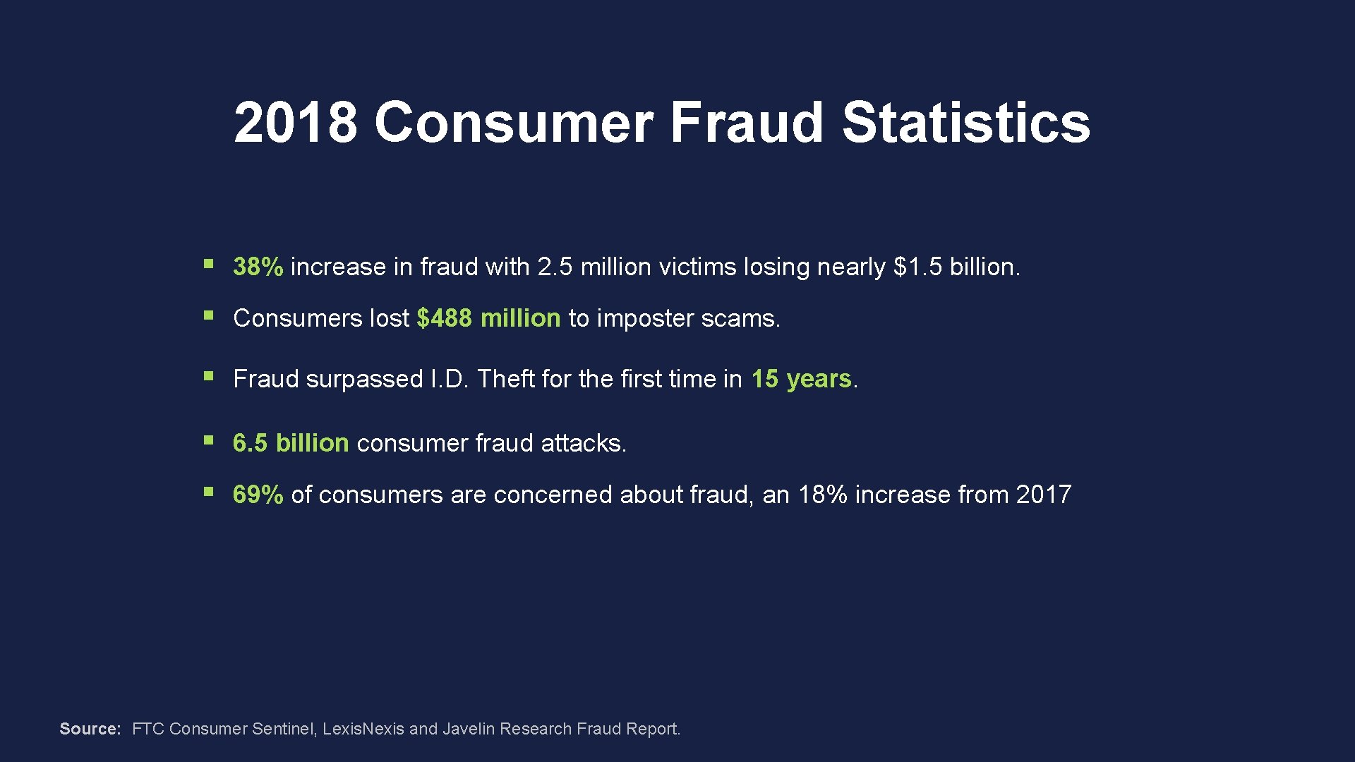 Getting Excited About Fraud All financial regulatory agencies