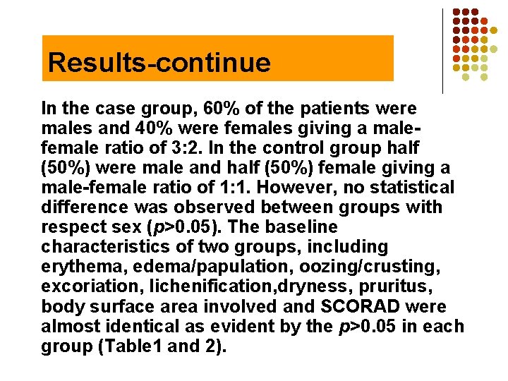 Topic Efficacy of topical tacrolimus in atopic dermatitis