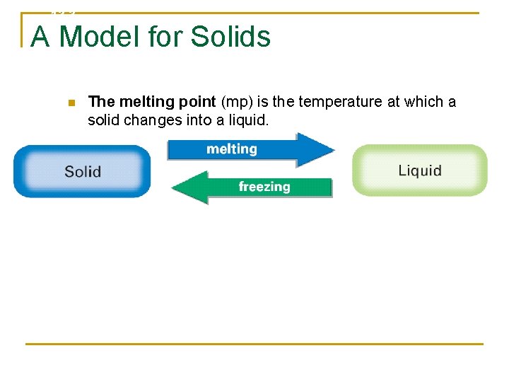 Chapter 13 States of Matter Kinetic Theory 1