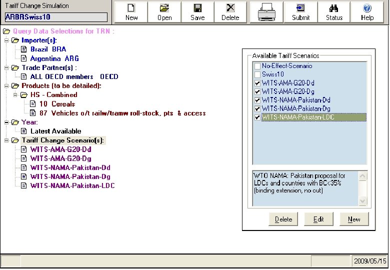 Using WITS with UNCTAD TRAINS Trade Analysis and