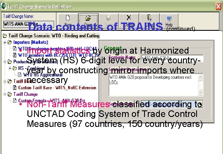 Using WITS with UNCTAD TRAINS Trade Analysis and