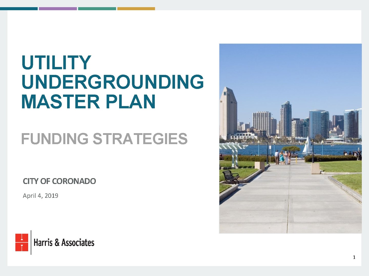 UTILITY UNDERGROUNDING MASTER PLAN FUNDING STRATEGIES CITY OF