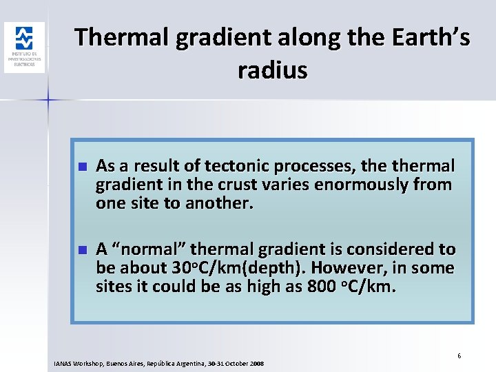 GEOTHERMAL ENERGY A reliable renewable energy source IANAS