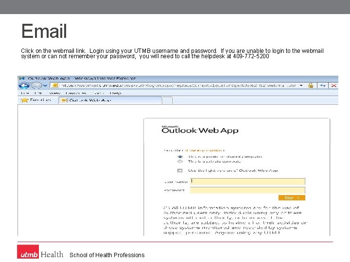 New Student Orientation Academic Computing Academic Resources School