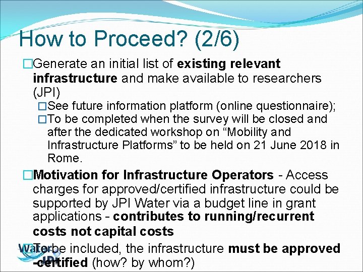 The Water JPI Joint Programming Initiative Water Challenges