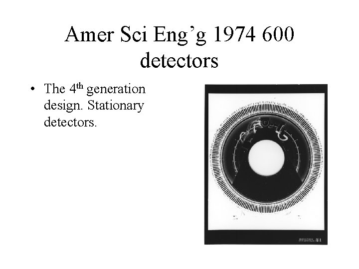 Tomography The Radon transform is the key technology