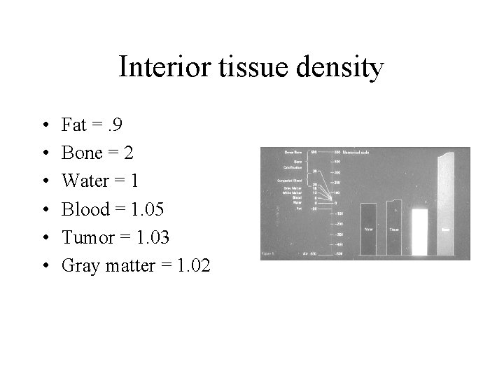 Tomography The Radon transform is the key technology