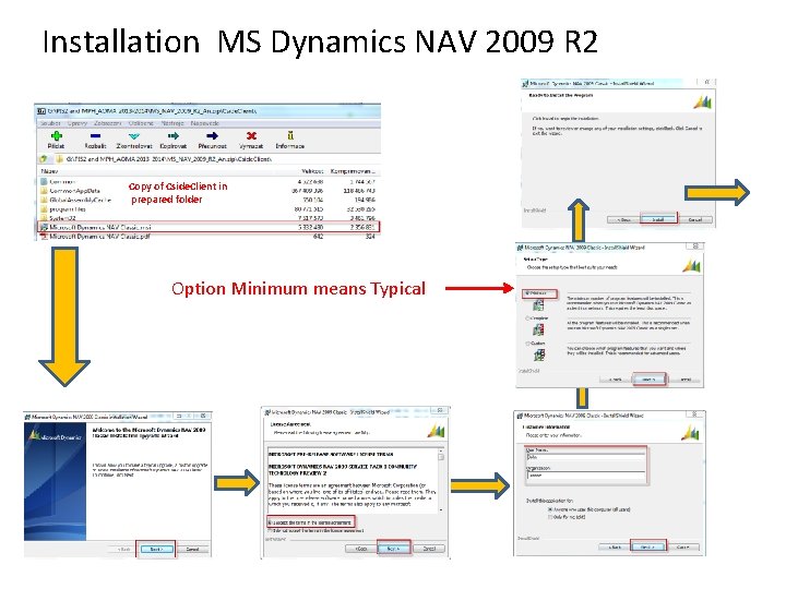 Installation of MS Dynamics NAV 2009 Concise installation