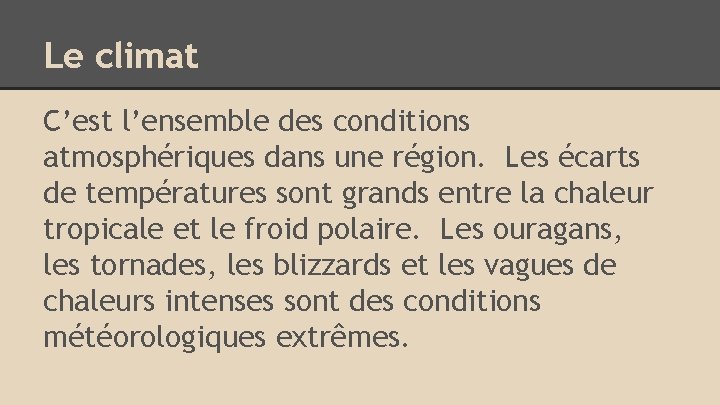 Chapitre 2 Lenvironnement et linteraction 2 1 Les