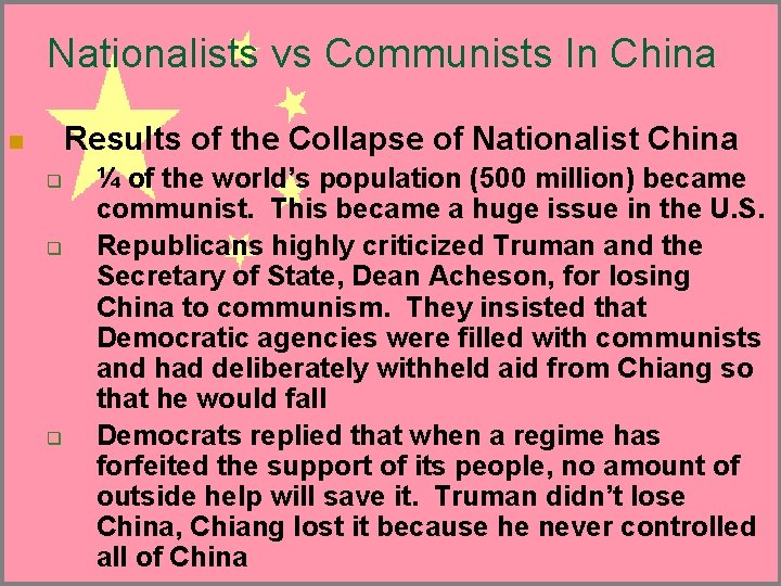 Origins of the Cold War Part II Origins