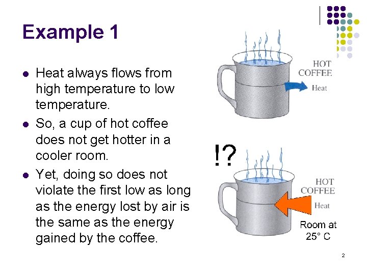 Second Low of Thermodynamics 1 Example 1 l