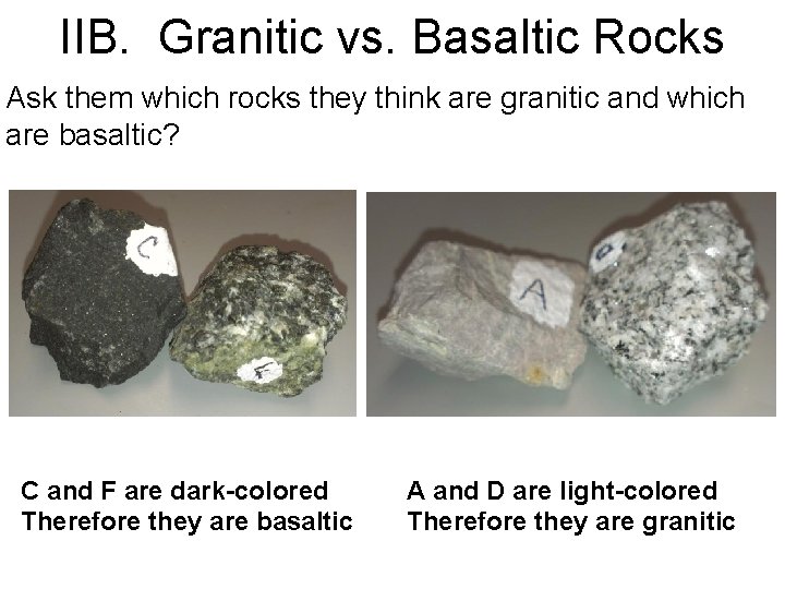 Igneous Rocks Vanderbilt Student Volunteers for Science Spring