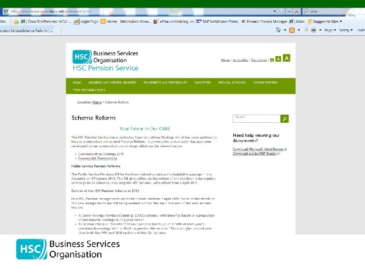 HSC Pension Service Waterside House 75 Duke Street