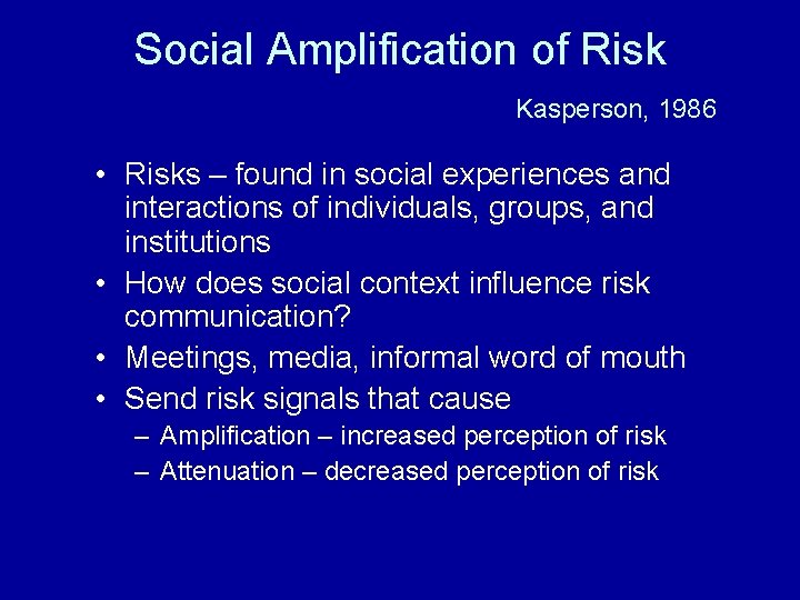 Risk Communication for Emerging Contaminants Perfluorochemcals American ...