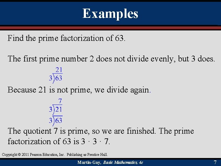 Chapter 2 Multiplying and Dividing Fractions Copyright 2011