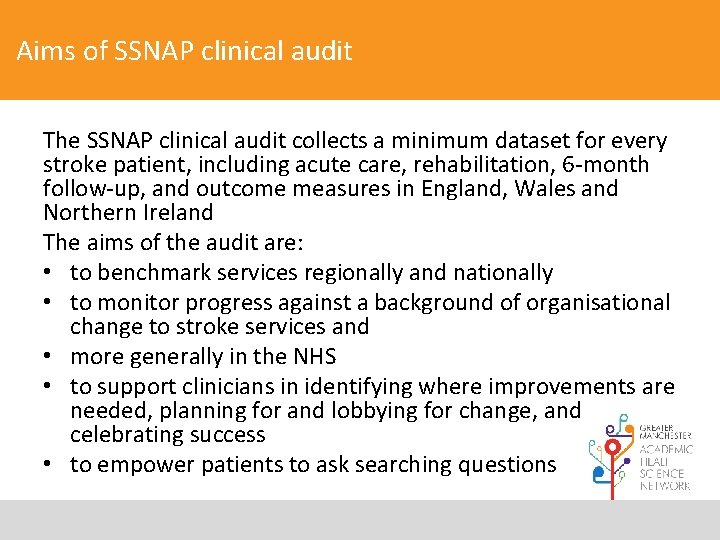 Data set backgrounder SENTINEL STROKE NATIONAL AUDIT PROGRAMME