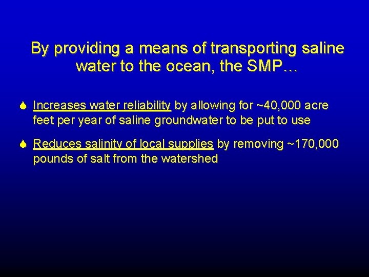Climate Change and Water Supply An Urban Water