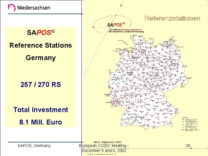 SAPOS Public Satellite Positioning Service in Germany Development