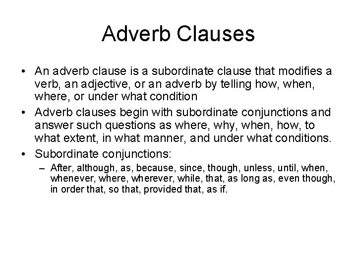 Phrases and Clauses Expanding simple sentences into complex