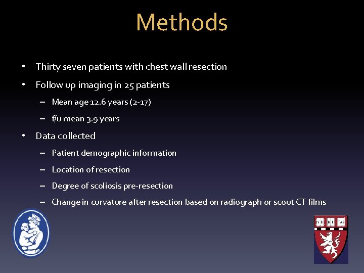 Scoliosis After Chest Wall Resection Michael Glotzbecker MD