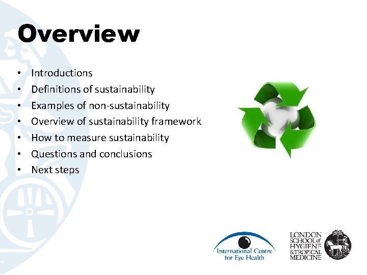 Sustainability Karl Blanchet Robert Lindfield eyesustain Overview ...