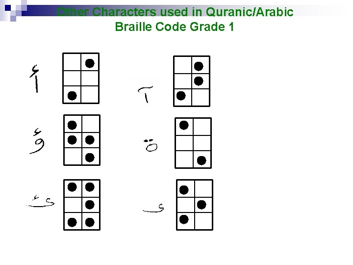 Application of Braille in Quranic and Sunnah Studies