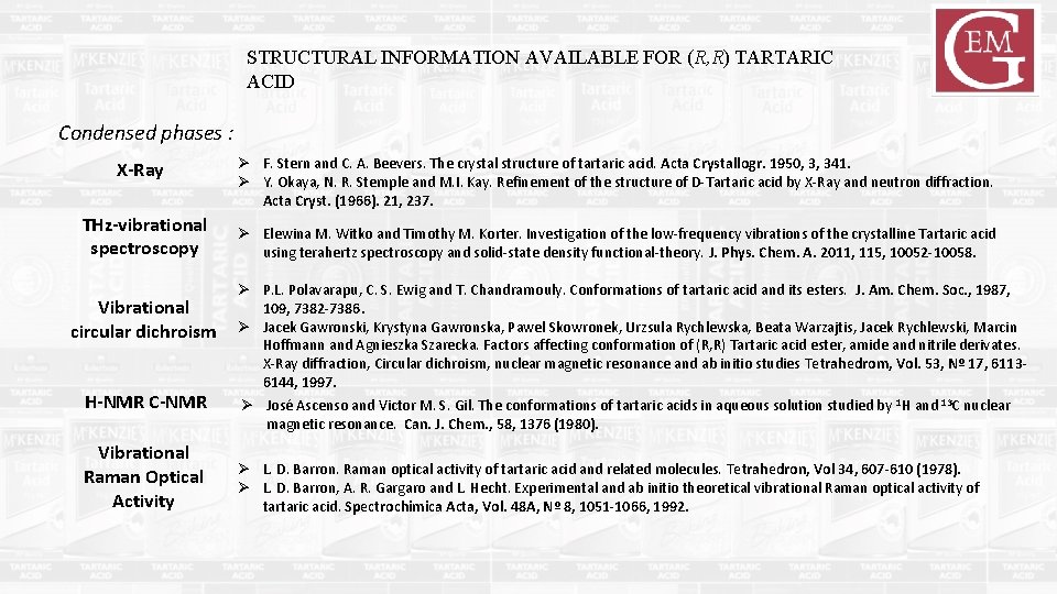 FOUR STRUCTURES OF TARTARIC ACID REVEALED IN THE