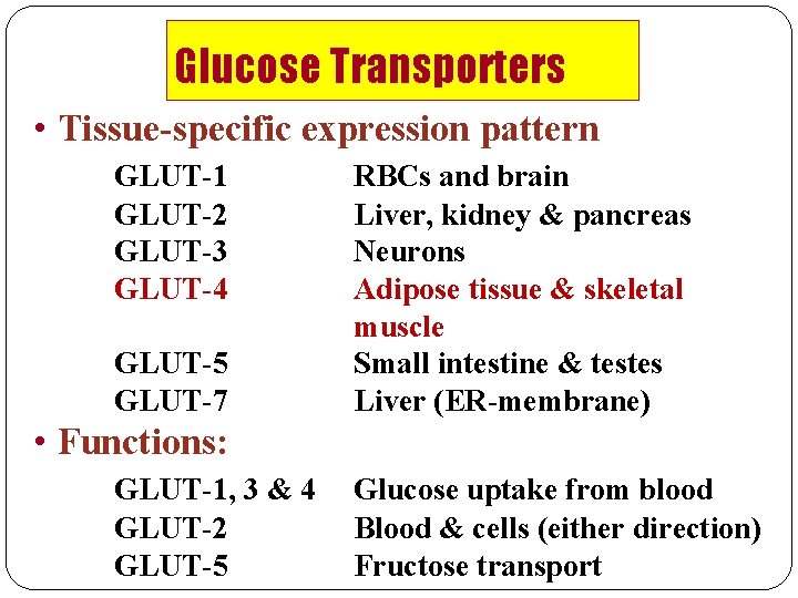 Major Metabolic Pathways of Glucose By Reem M