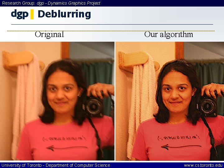 Research Group Profile Dynamic Graphics Project dgp www