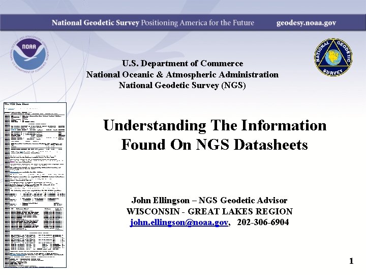 U S Department of Commerce National Oceanic Atmospheric