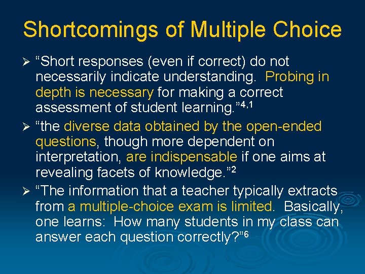 Using Student Interviews to Guide Curriculum Development DJ