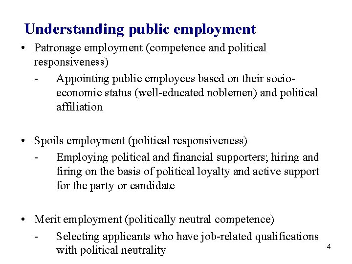 Lecture 2 The Development of Public Personnel Administration