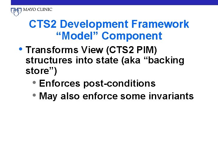 CTS 2 Overview CTS 2 DEVELOPMENT FRAMEWORK Schedule